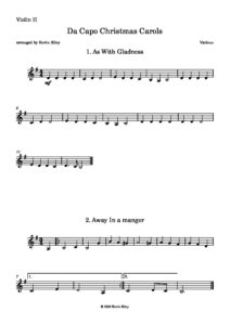 14 – Violin II – Da Capo Christmas Carols – DA CAPO – Do All Come And ...